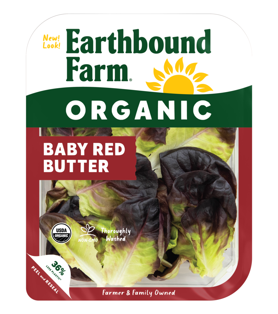 Organic Baby Red Butter Lettuce - earthboundfarm