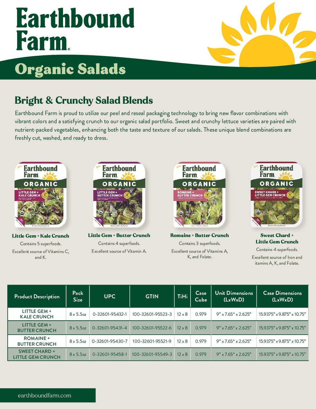 Sell Sheets - earthboundfarm