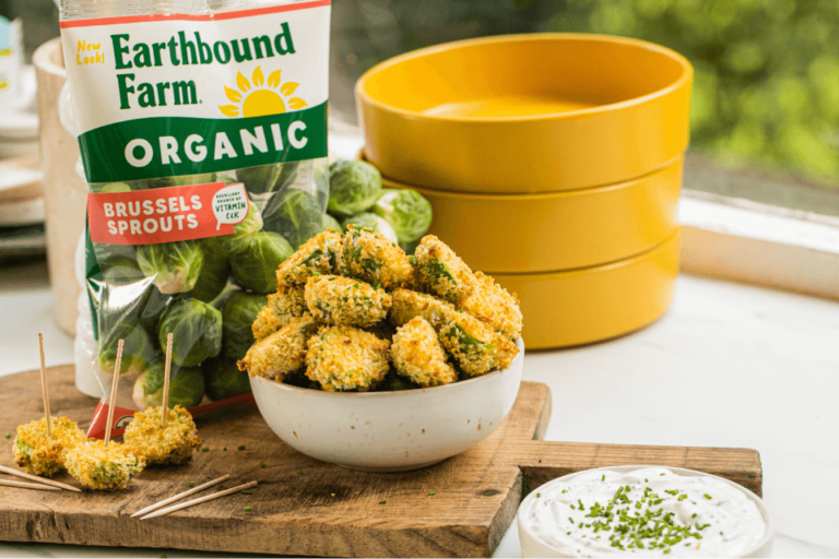 Crispy Parmesan Panko-Crusted Brussels Sprouts - earthboundfarm
